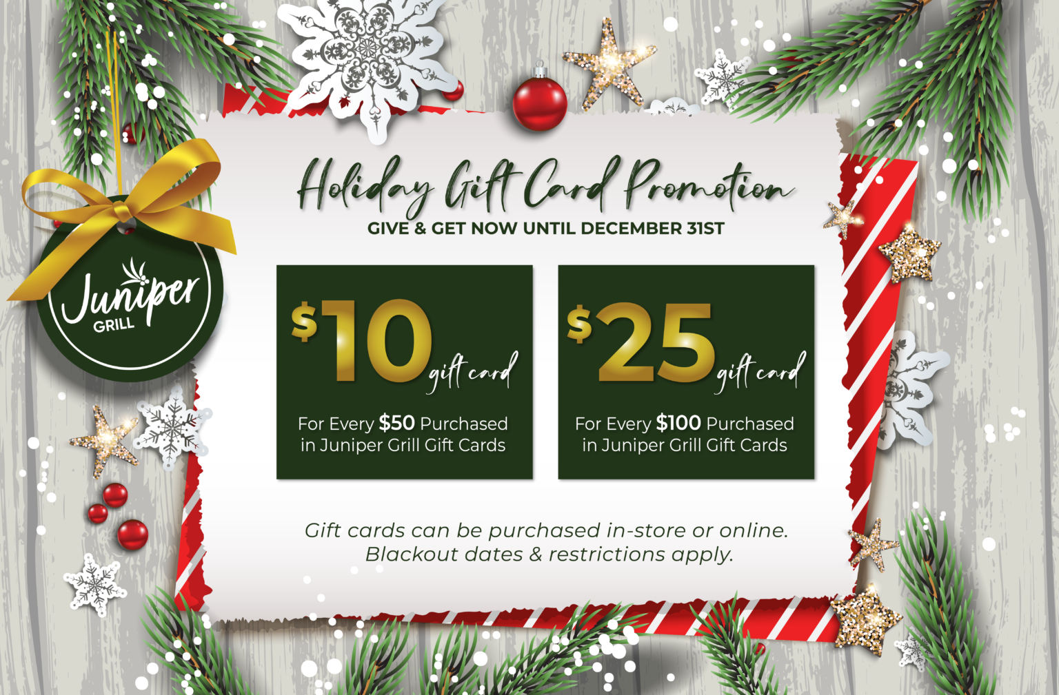 Private Dining - Juniper Grill